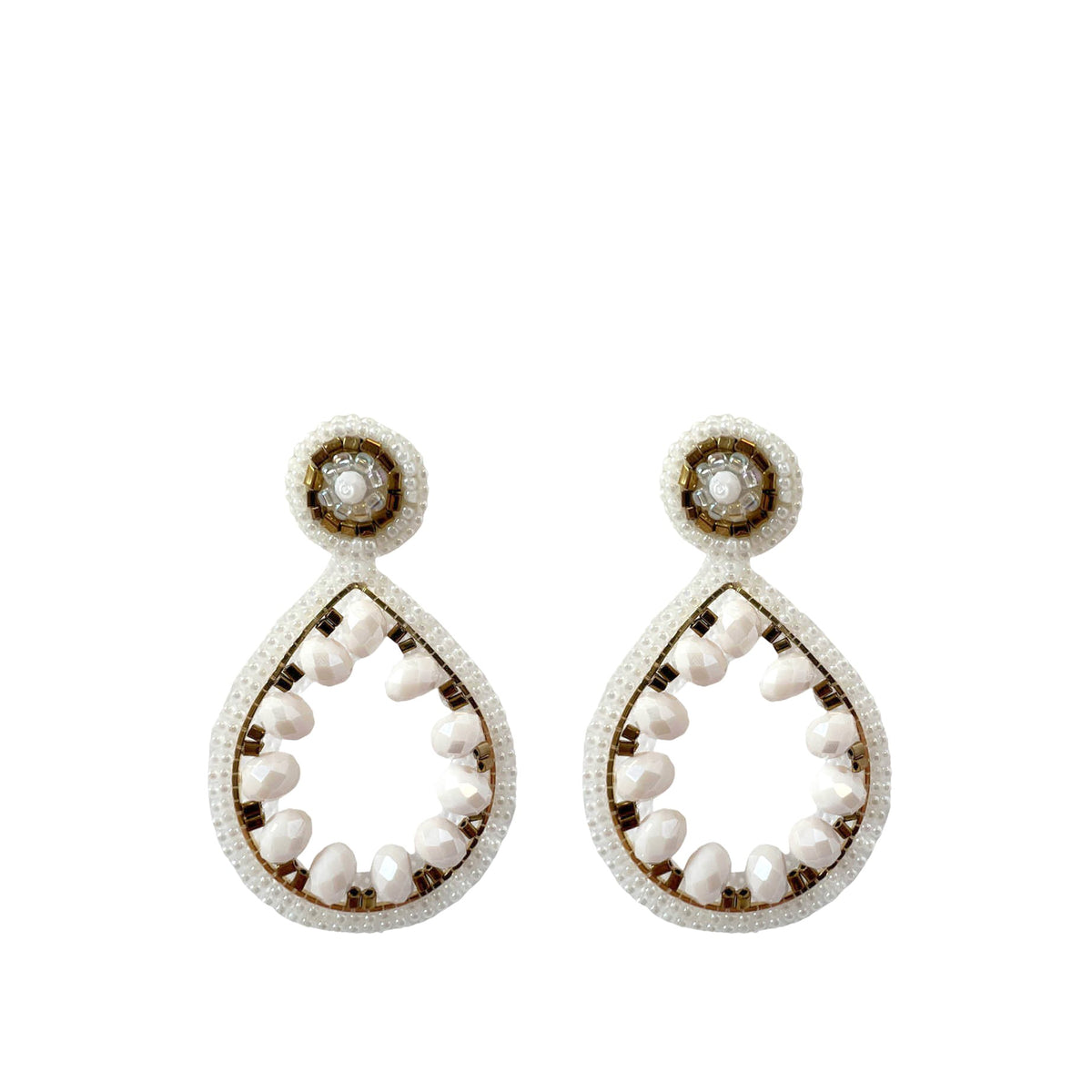Sofie Earrings - Light Beige | Paulie Pocket