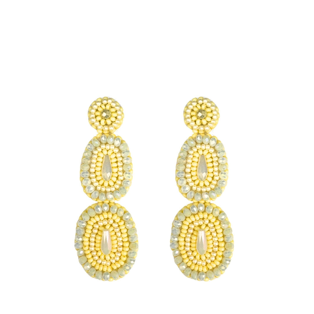 Ella Shine Earrings - Butter Yellow | Paulie Pocket